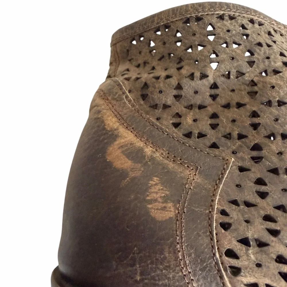 Shyanne | Shoes | Shyanne Womens Collins Brown Leather Ankle Bootie W ...